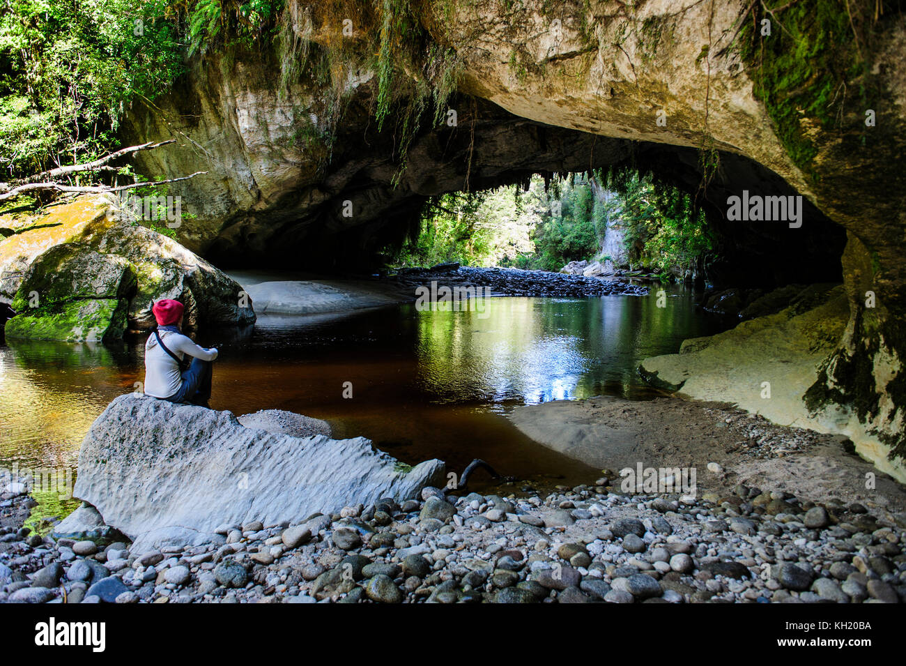 Moria gate arch in the oparara basin hi-res stock photography and ...