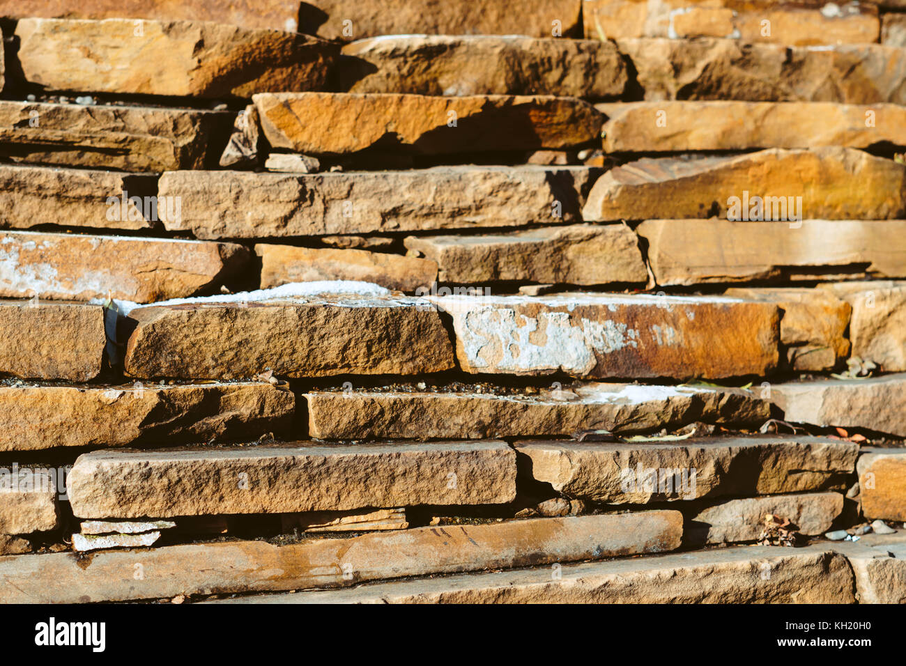 Seamless texture, background, stone lined with granite walls. sandstone ...