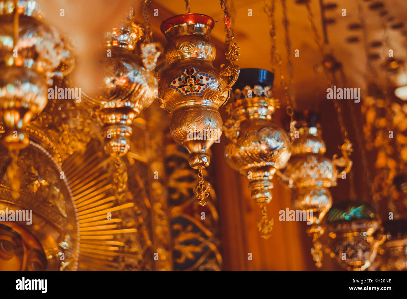 Oil Lamp in the Russian Orthodox Church Stock Photo - Alamy