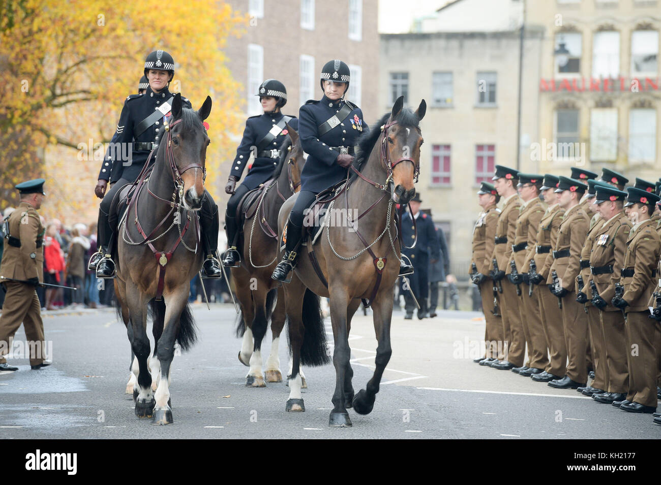 The Remembrance Sunday parade in Bristol city centre Stock Photo - Alamy