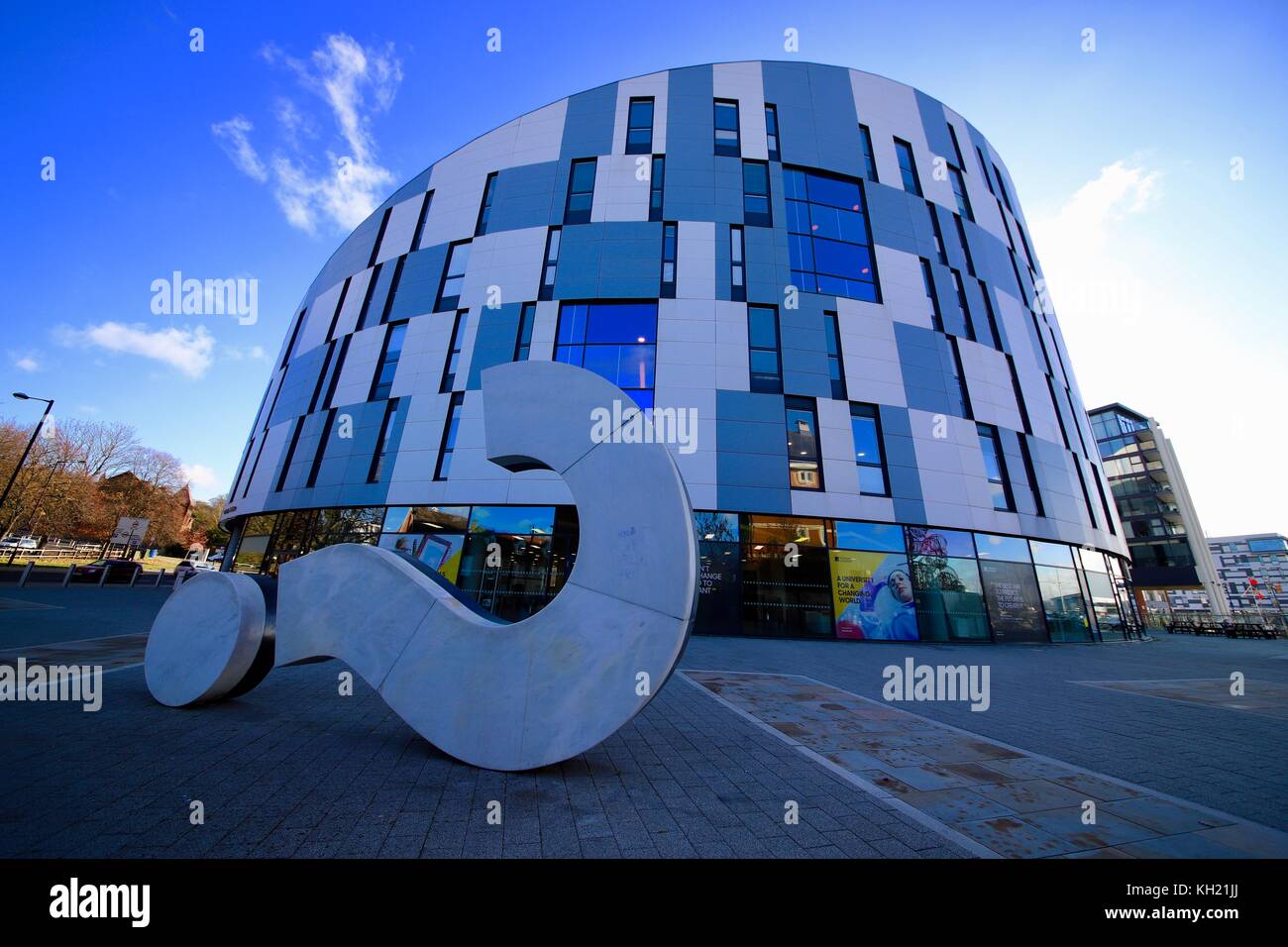 The University of Suffolk’s distinctive building with it’s large ...
