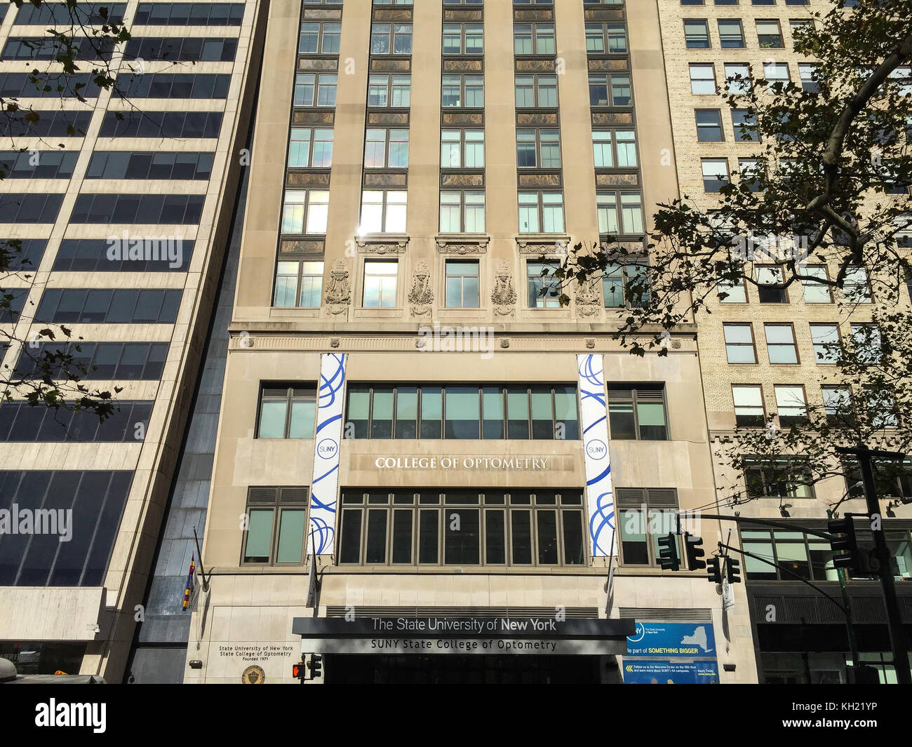 The State University of New York, College of Optometry, NYC Stock Photo ...