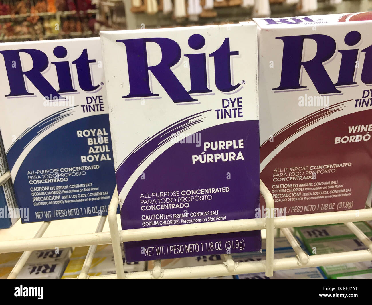 Rit Dye Store Display Stock Photo - Alamy