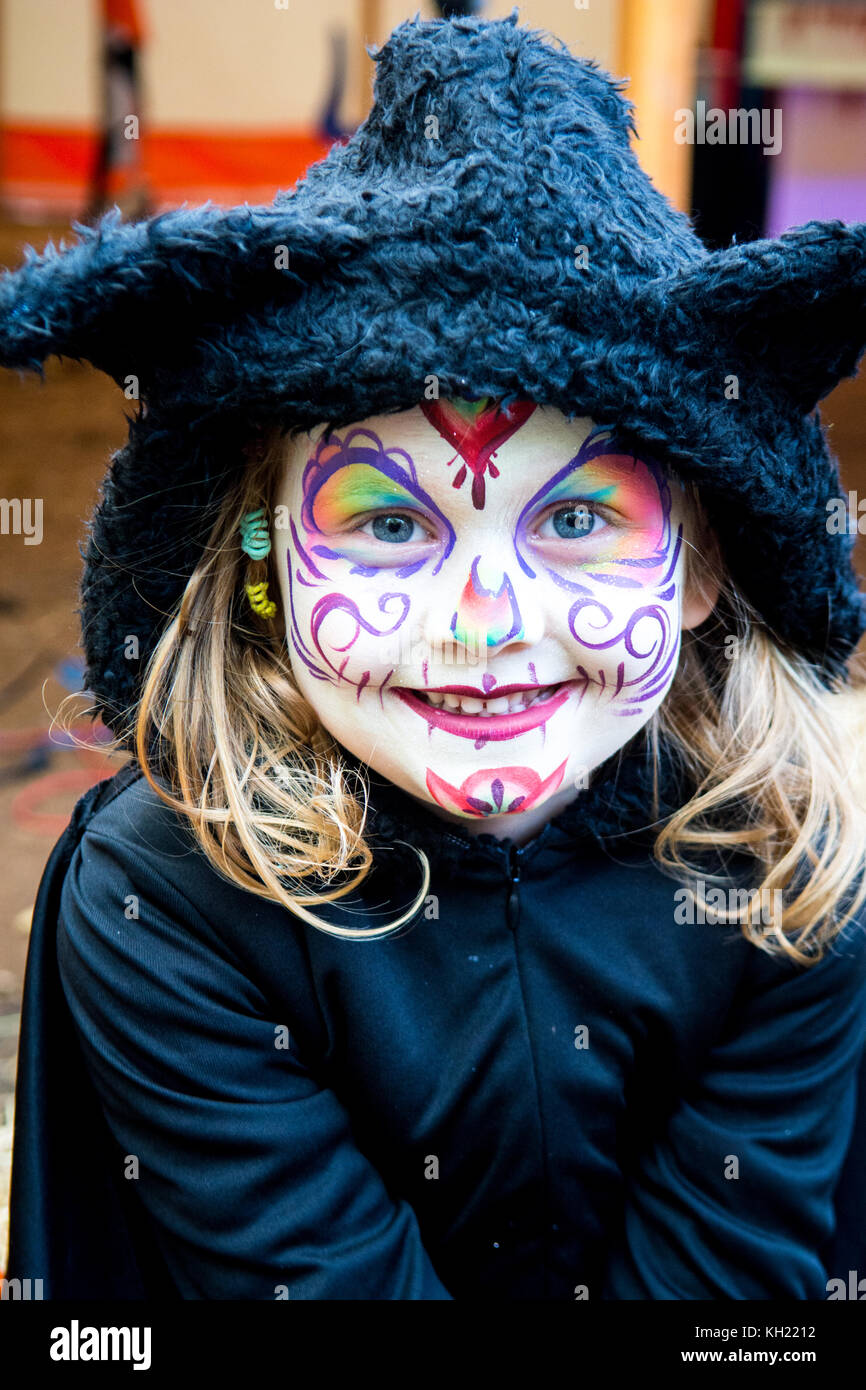 Scary Face Paint Girls