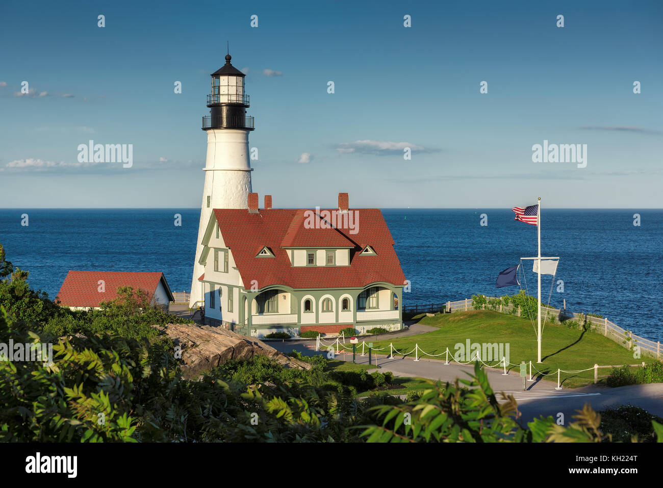 Portland Head Light in Cape Elizabeth, Maine, USA Stock Photo - Alamy