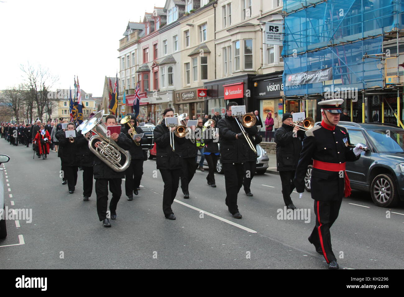 Remembrance Sunday Parade Llandudno Wales Stock Photo - Alamy