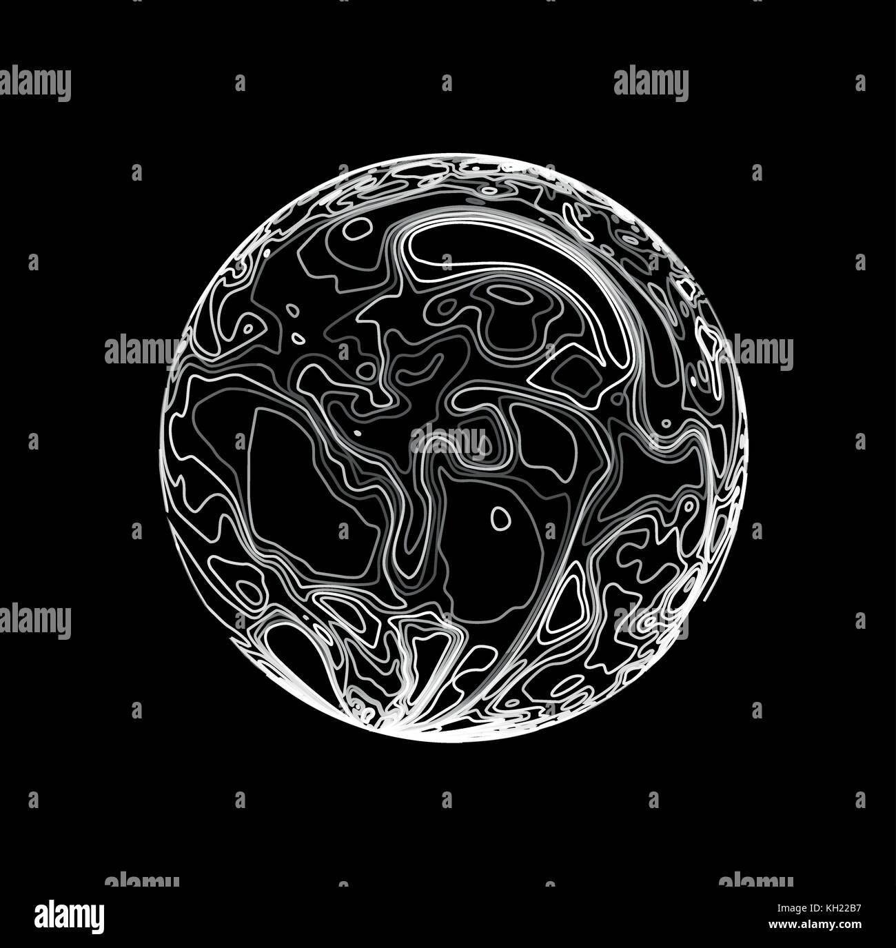 Map contour lines vector Stock Vector Images - Alamy