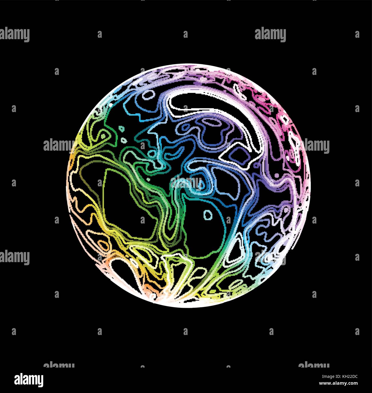 Map contour lines vector Stock Vector Images - Alamy