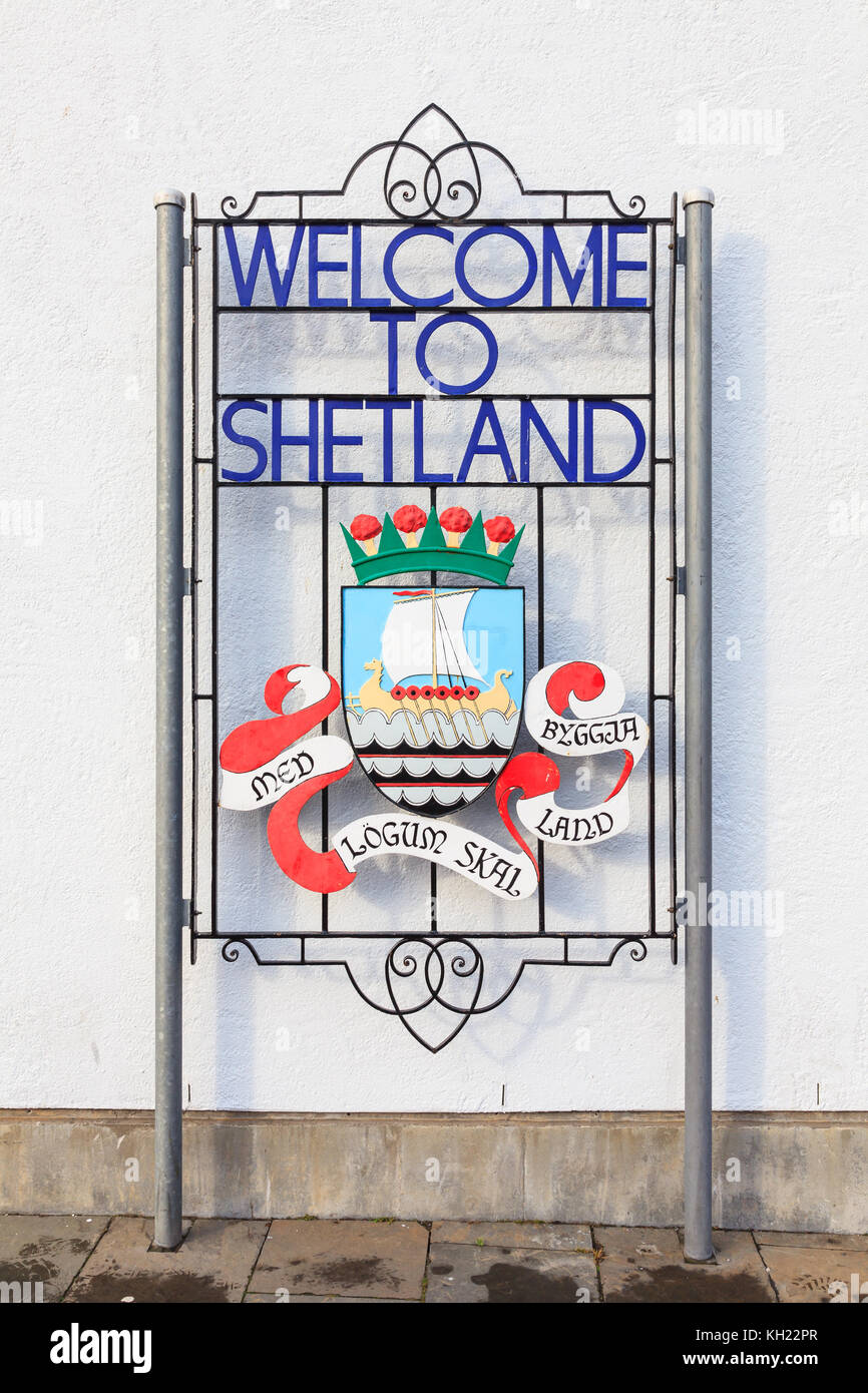 Shetland sign hi-res stock photography and images - Alamy