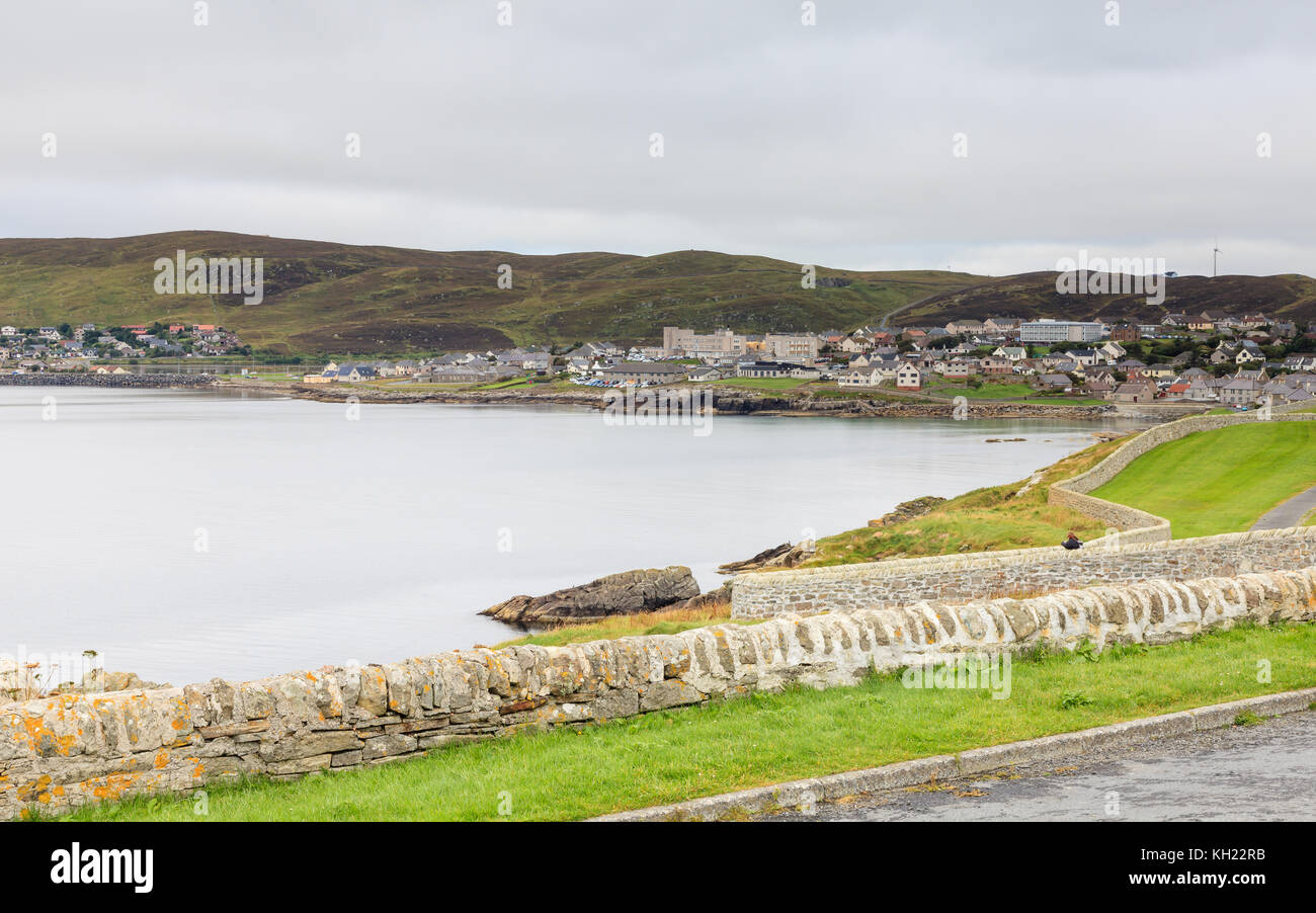Lerwick View. Lerwick is the main port in the Shetland Isles, Scotland ...