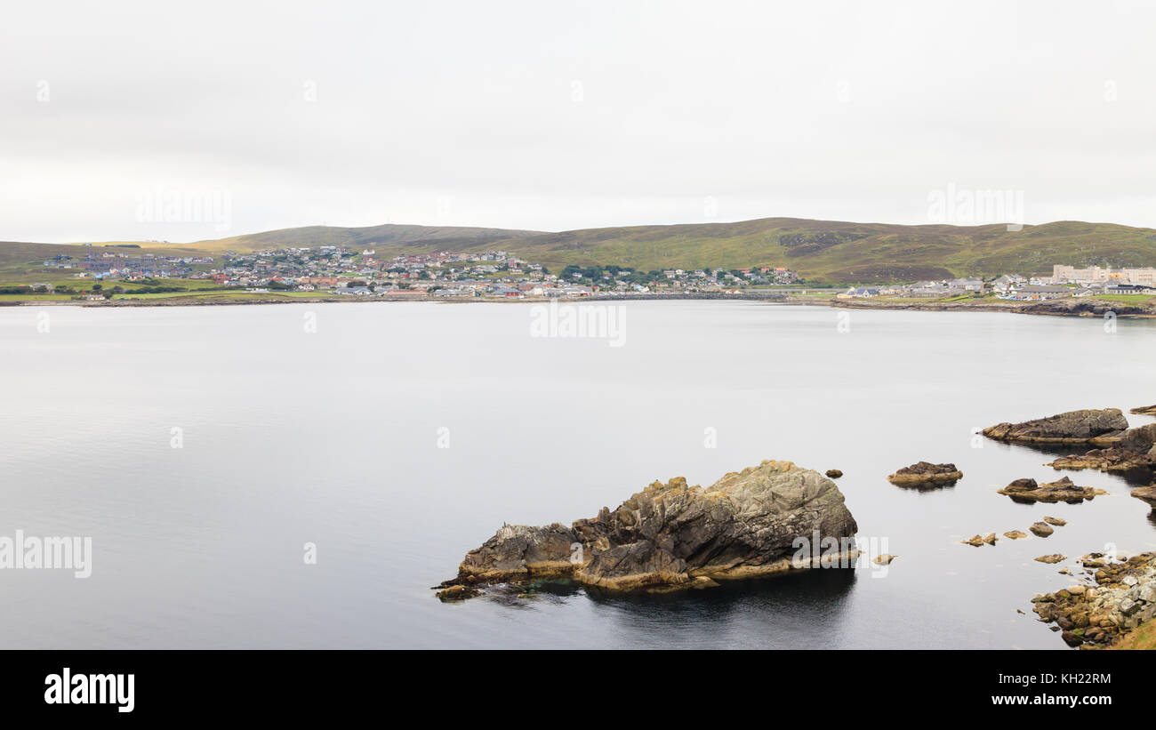 Lerwick View. Lerwick is the main port in the Shetland Isles, Scotland ...
