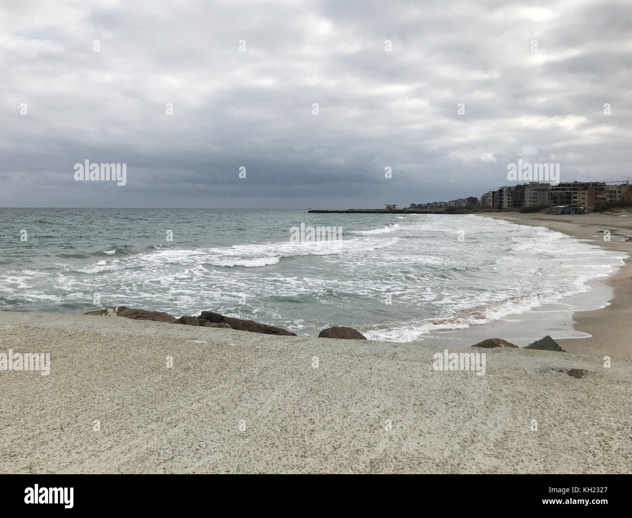 Seaside in the autumn Stock Photo - Alamy