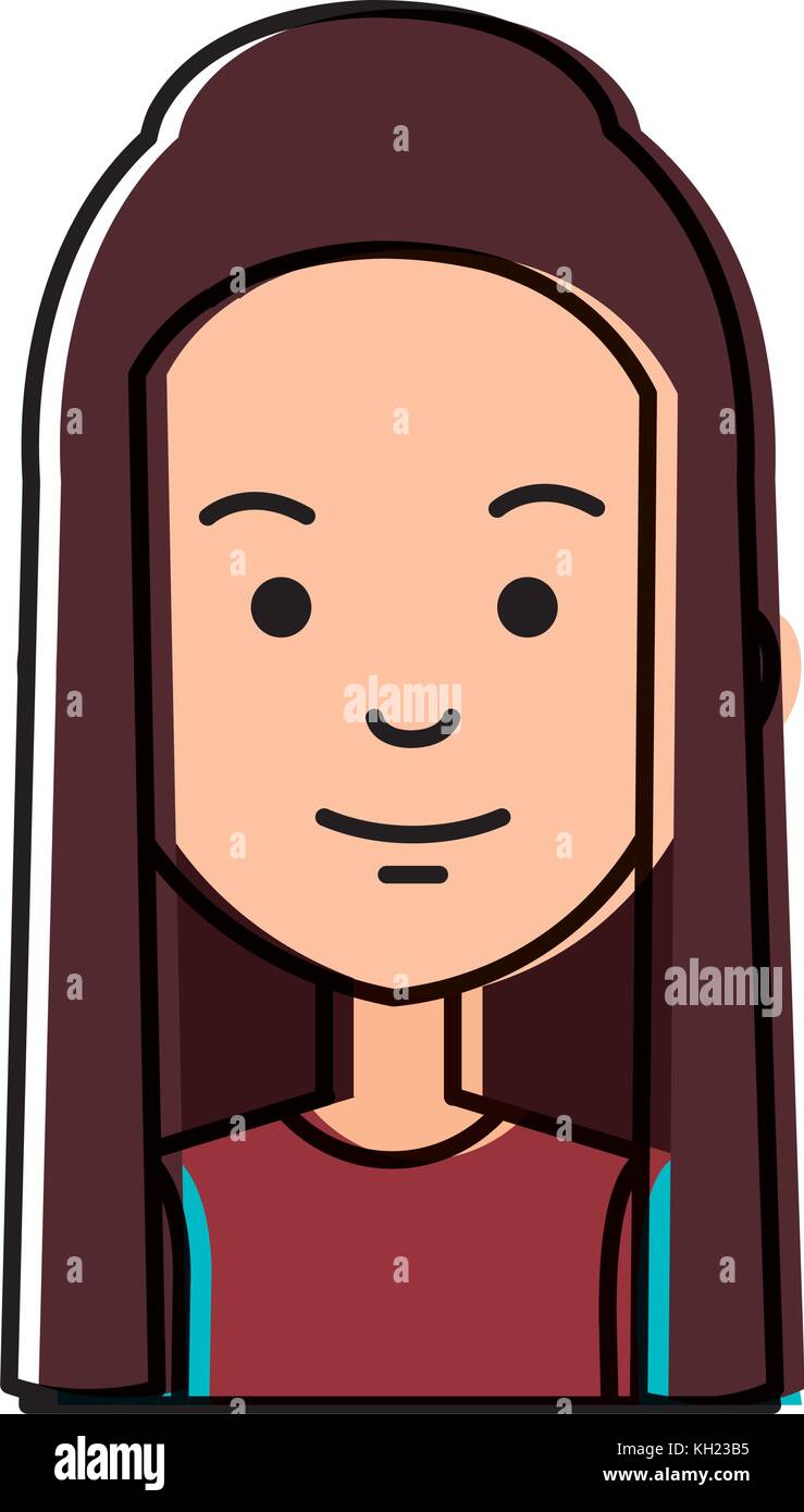 beautiful woman avatar character vector illustration design Stock ...