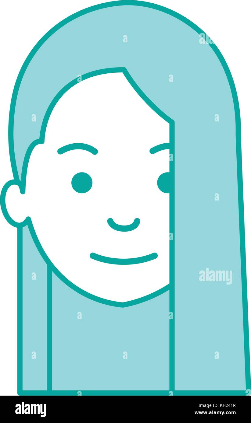 beautiful woman head avatar character Stock Vector Image & Art - Alamy