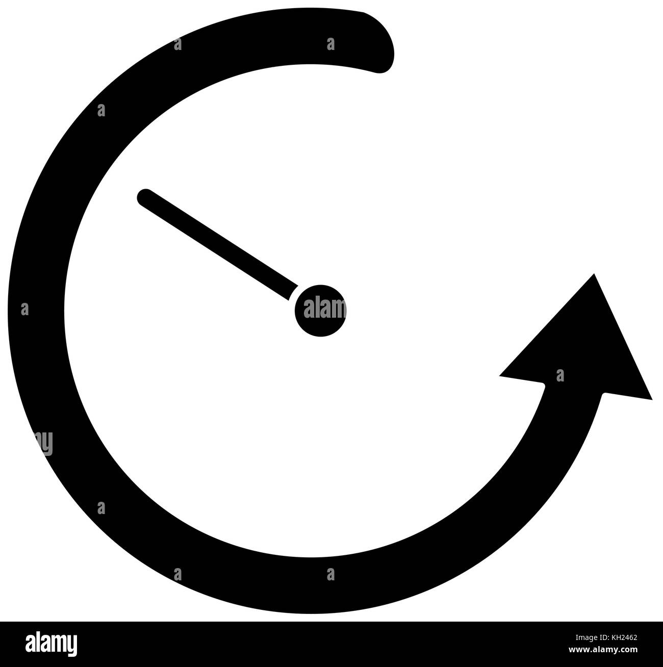 time with arrow around Stock Vector Image & Art - Alamy