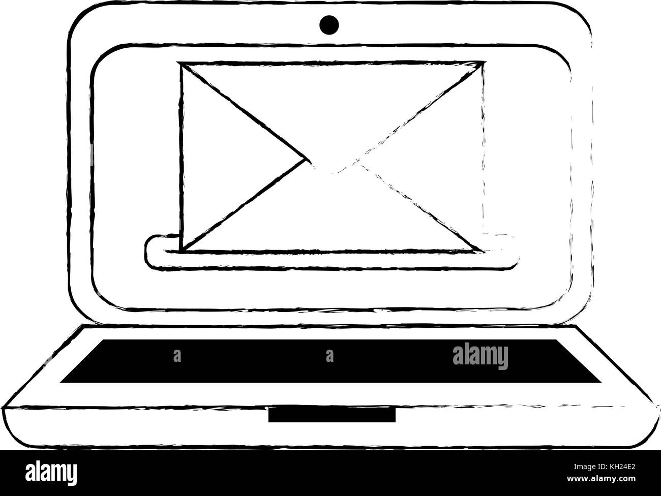 laptop computer with envelope Stock Vector Image & Art - Alamy