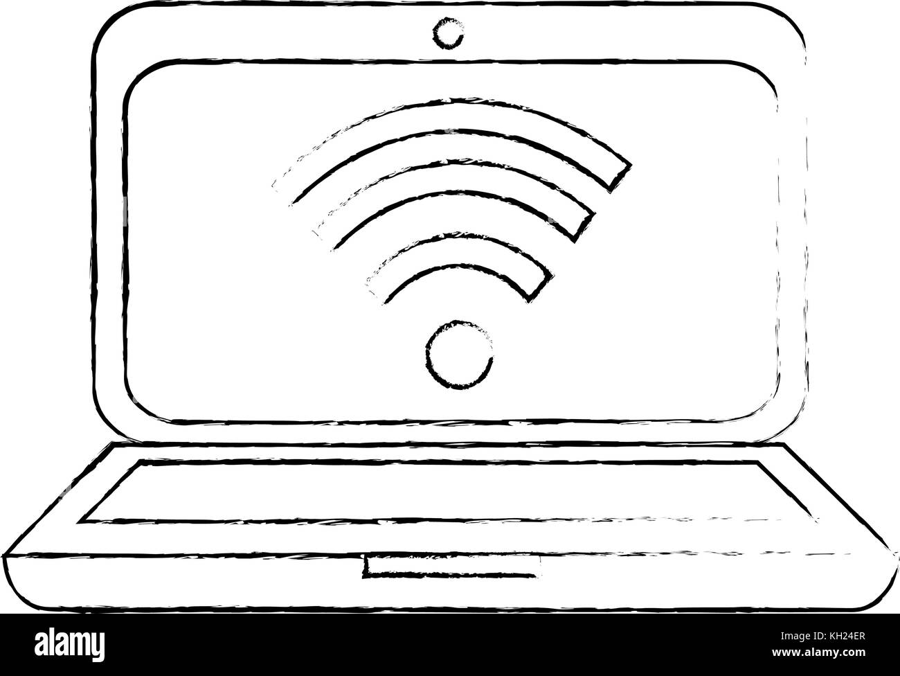 Wifi notebook Stock Vector Images - Alamy