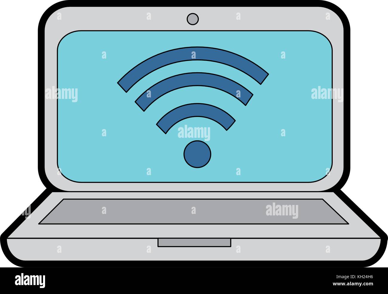 Wifi single Stock Vector Images - Alamy