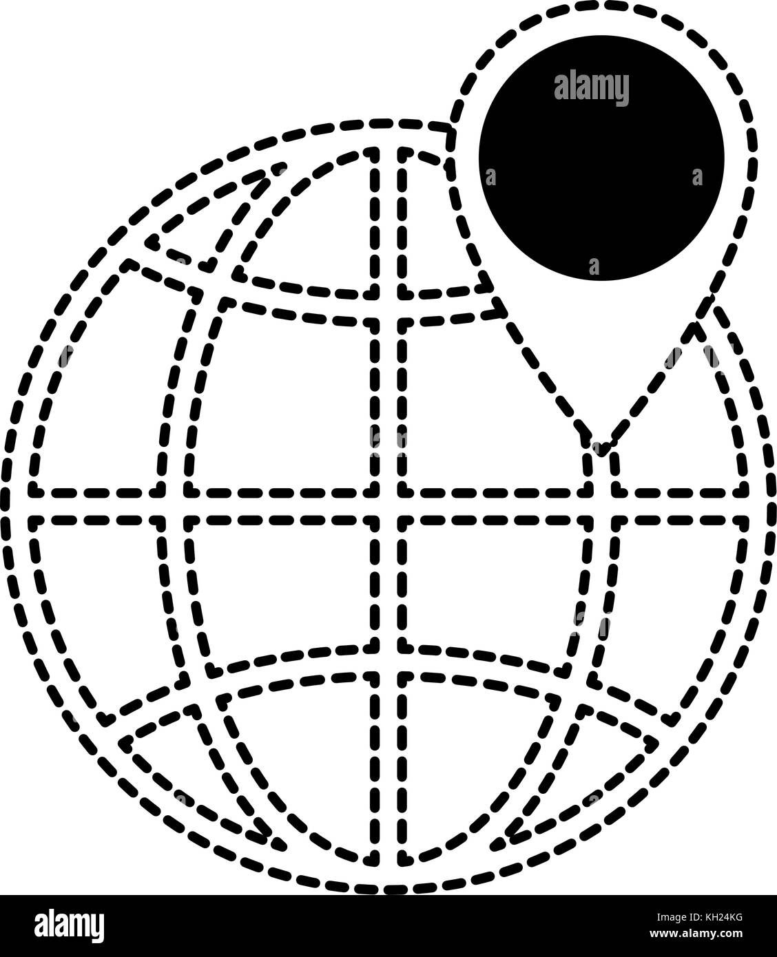 world planet earth with pin pointer Stock Vector Image & Art - Alamy