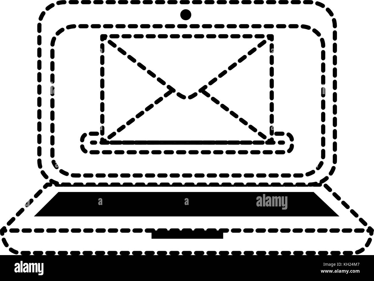 laptop computer with envelope Stock Vector Image & Art - Alamy