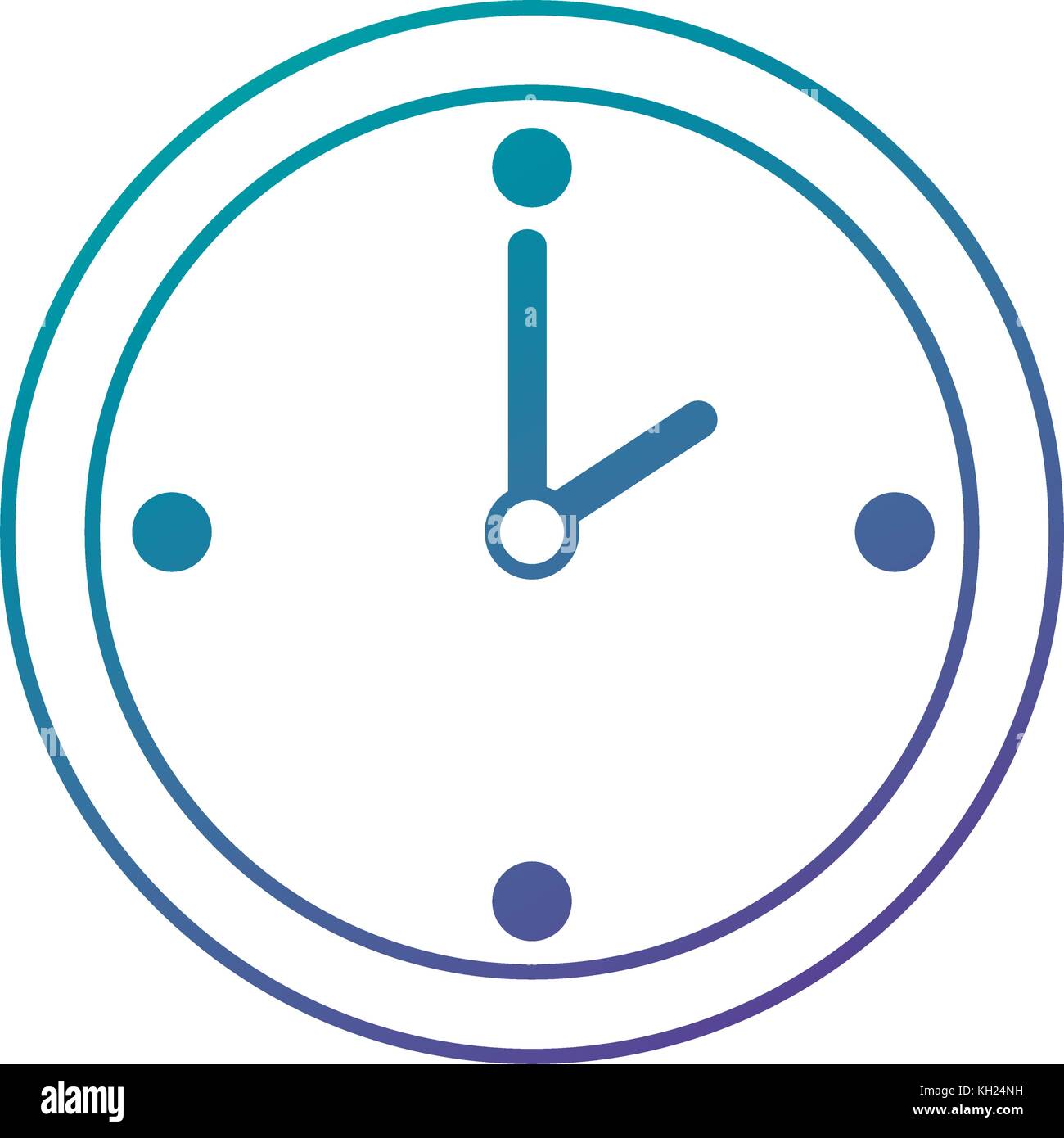 time clock isolated icon Stock Vector Image & Art - Alamy