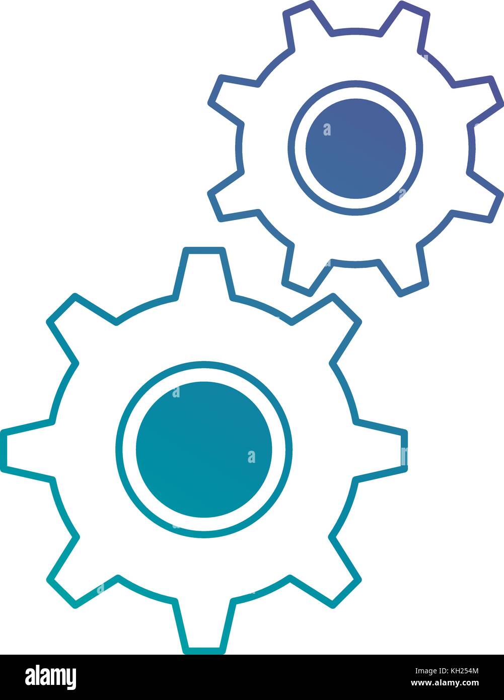 gear machine isolated icon Stock Vector Image & Art - Alamy