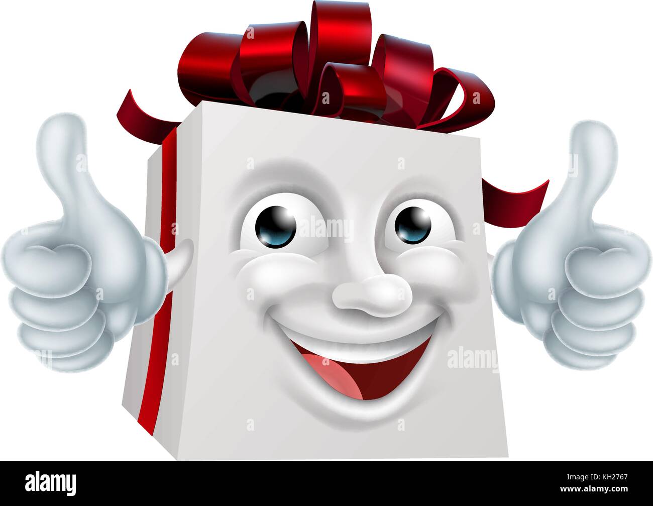 Gift Present Cartoon Character Mascot Stock Vector Image & Art - Alamy
