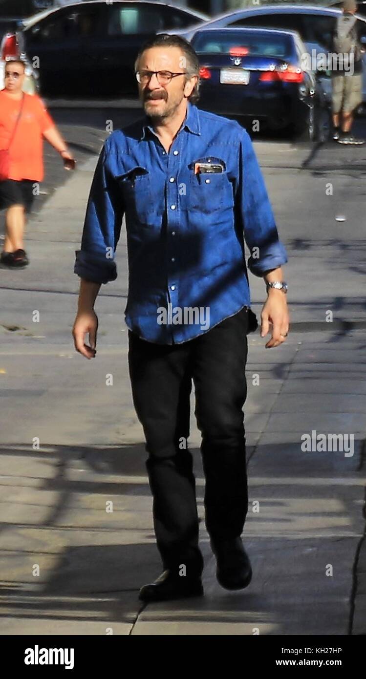 Renée Zellweger and Mark Maron arrive for their appearances on Jimmy ...