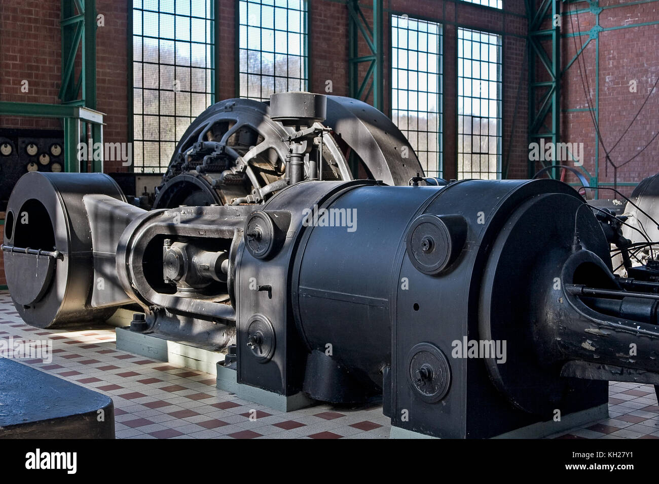 Old power generating plant (ca 1900 Stock Photo - Alamy