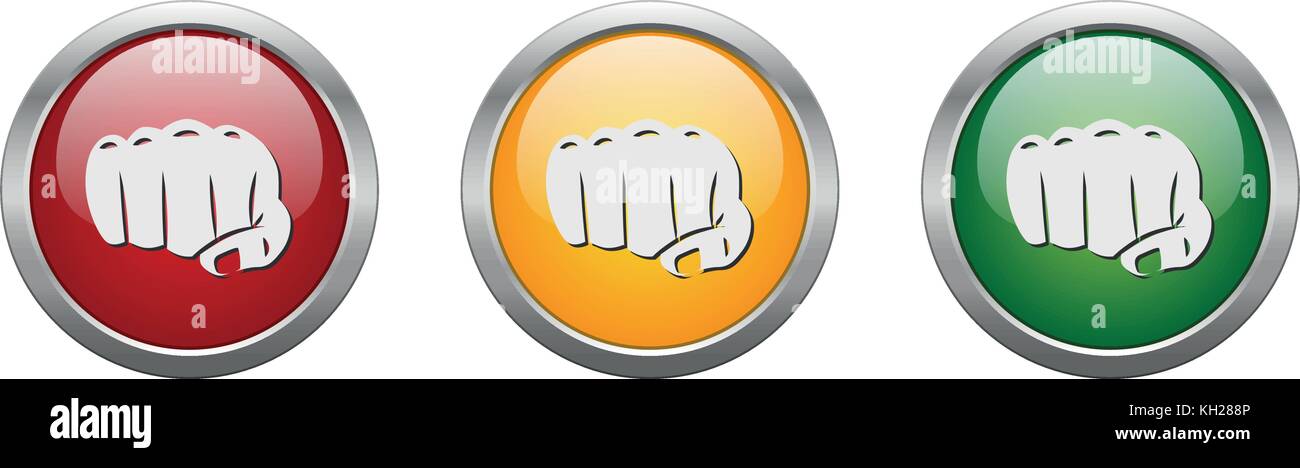 Modern Button Vector Fist for the creative use in graphic design Stock ...