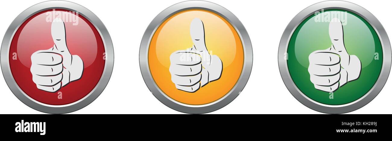 Modern Button Vector Thumbs Up for the creative use in graphic design ...