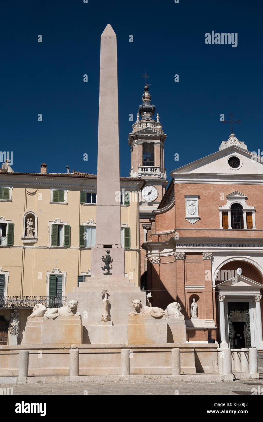 Jesi (Ancona, Marches, Italy): buildings in the historic town Stock ...