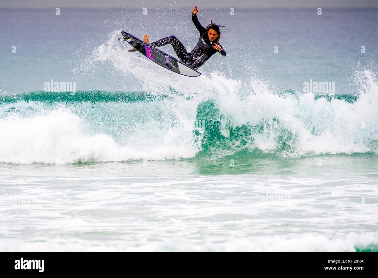 Aerial surfer wave front hi-res stock photography and images - Alamy