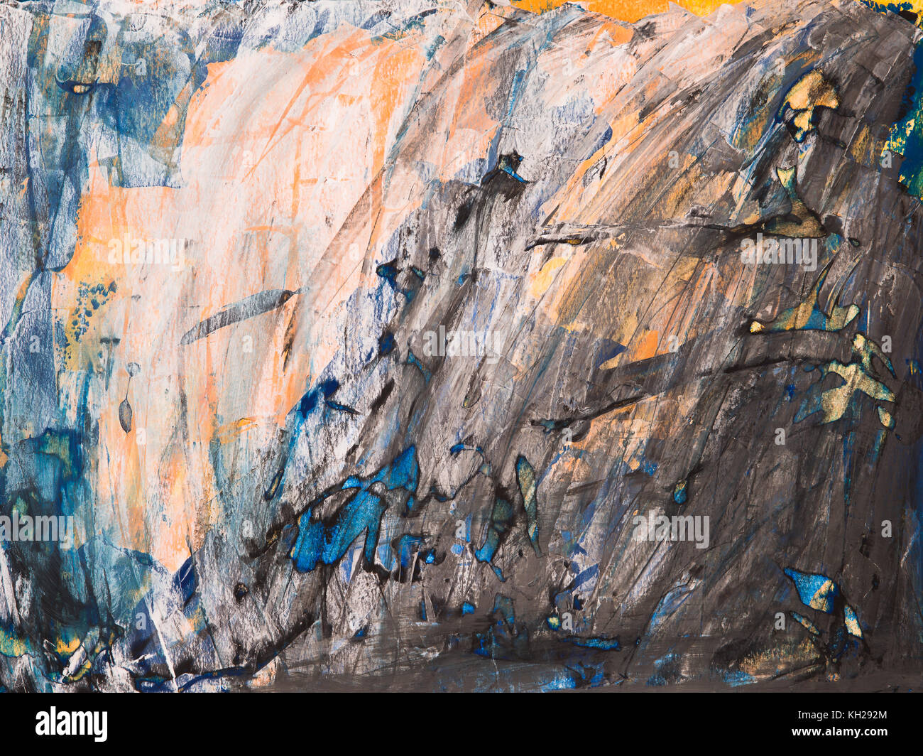 Abstract Informel Acrylic Painting Stock Photo - Alamy