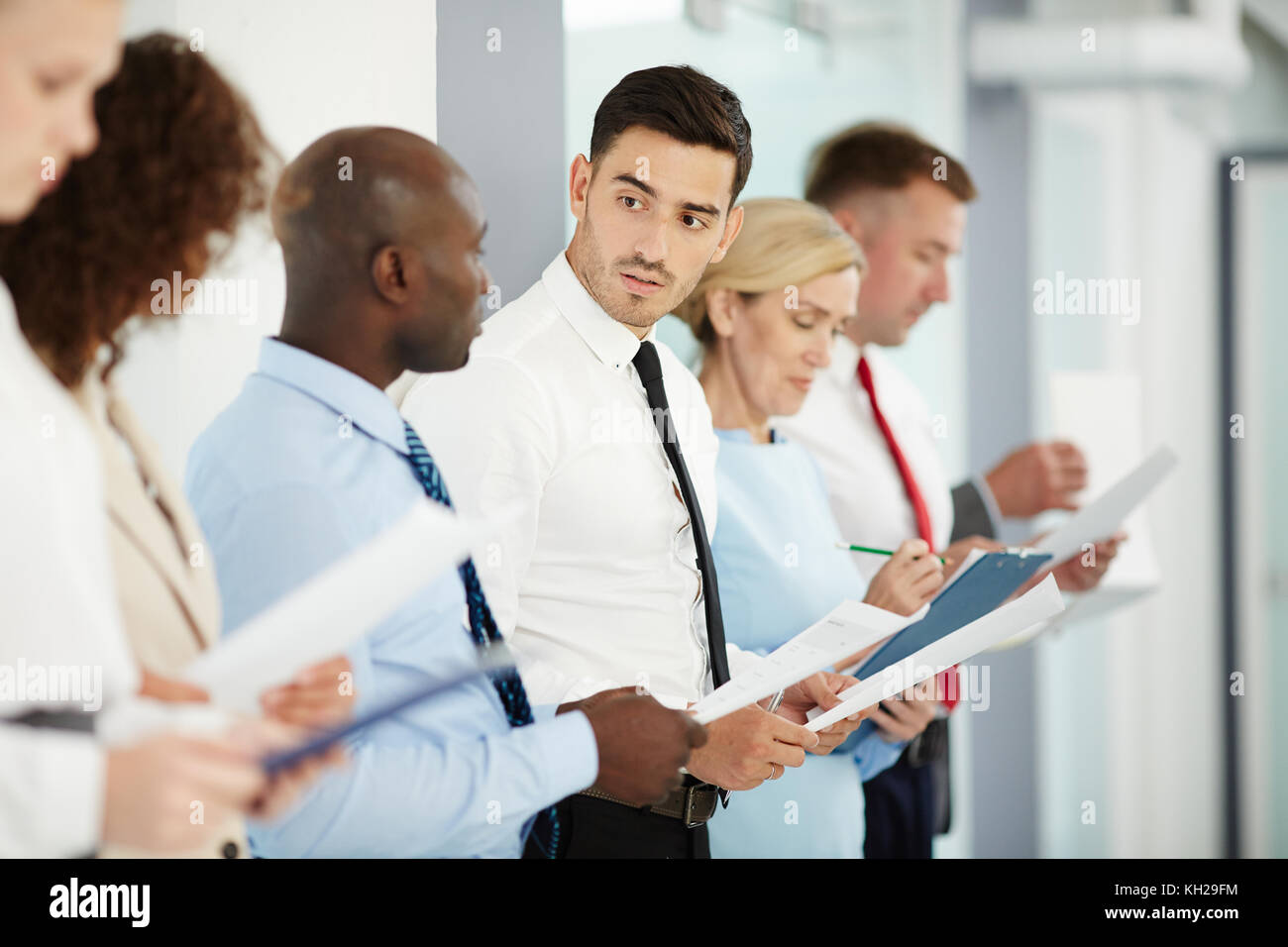 Candidates waiting for interview hi-res stock photography and images ...