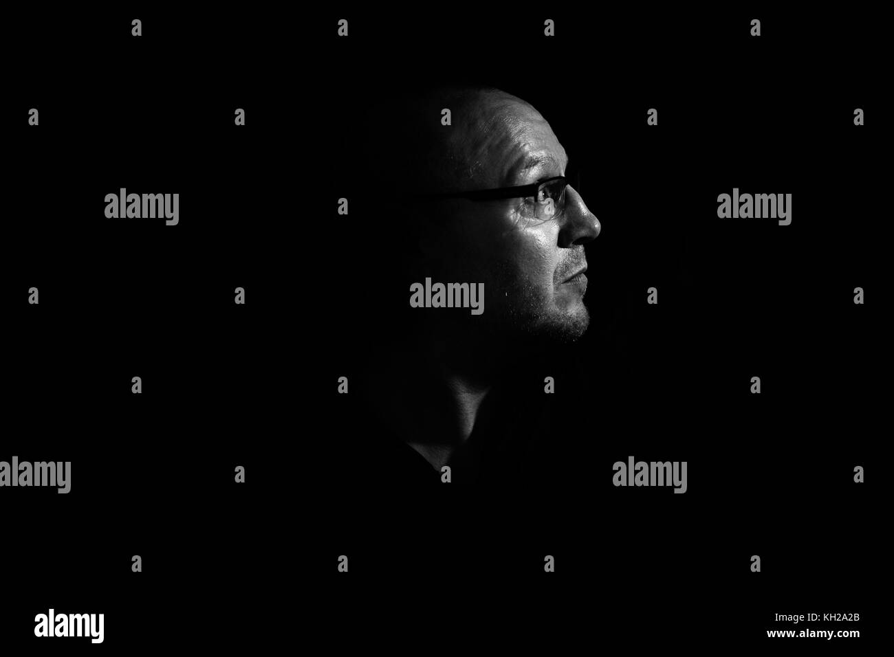 Side of spectacles Black and White Stock Photos & Images - Alamy