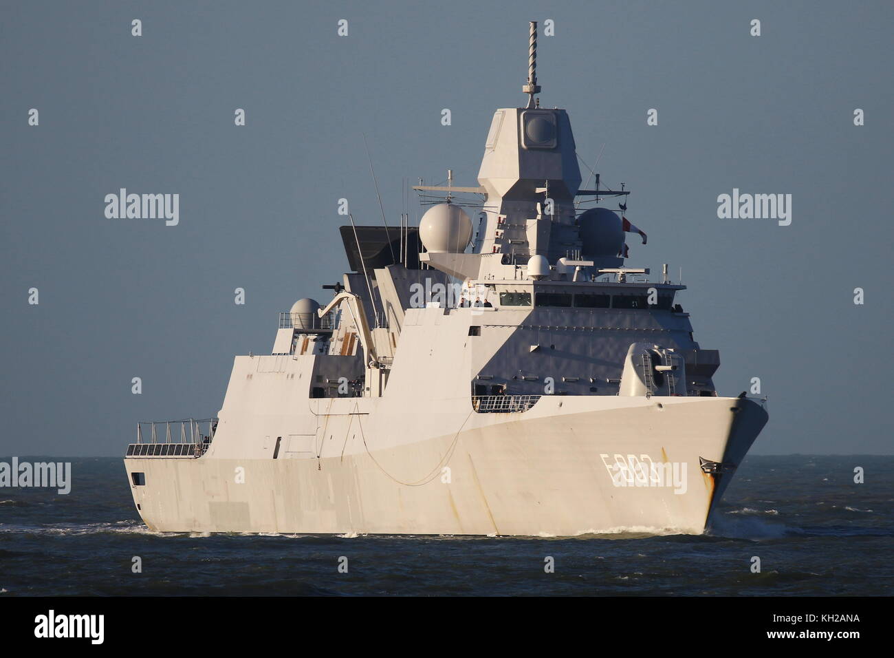 The military ship Tromp reaches the port of Rotterdam on December 9 ...
