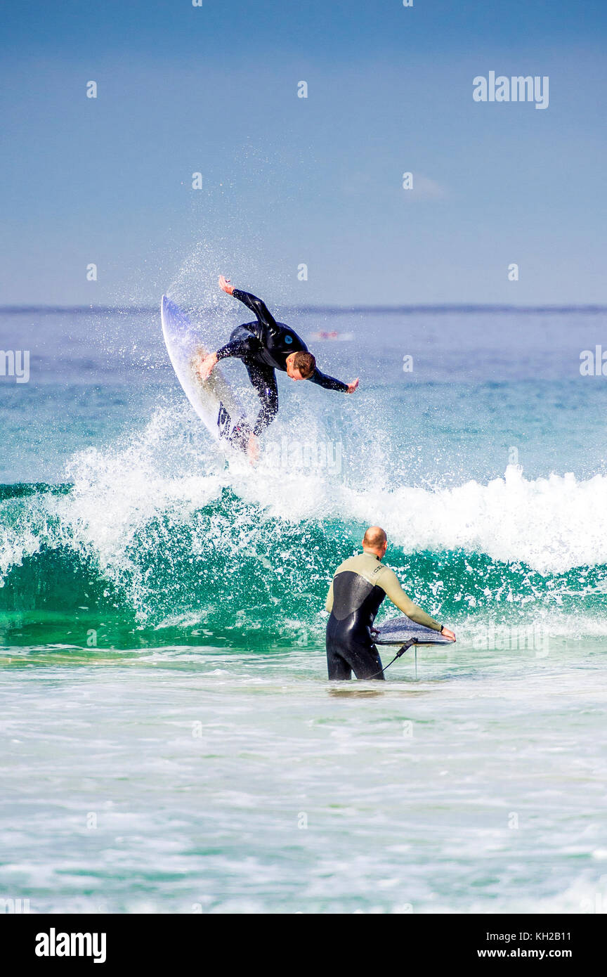 Aerial surfer wave front hi-res stock photography and images - Alamy