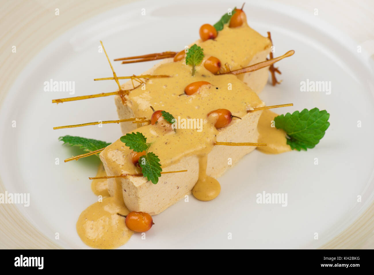 Cream souffle casserole Stock Photo - Alamy