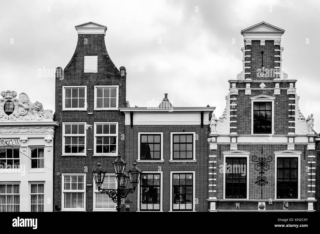 Traditional Dutch architecture in Alkmaar, the Netherlands Stock Photo ...