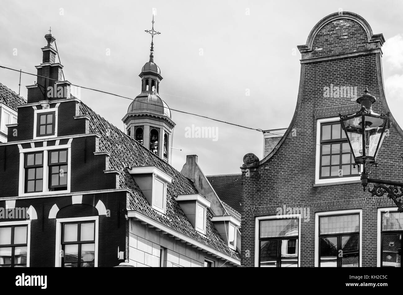 Traditional Dutch architecture in Alkmaar, the Netherlands Stock Photo ...