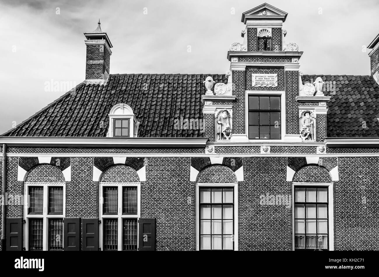 Traditional Dutch architecture in Alkmaar, the Netherlands Stock Photo ...