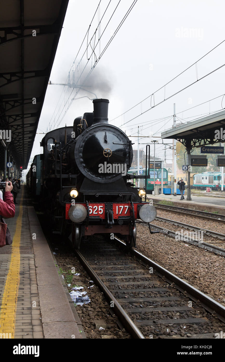 Cremona - November 12, 2017: Historical steam train from Milan to ...