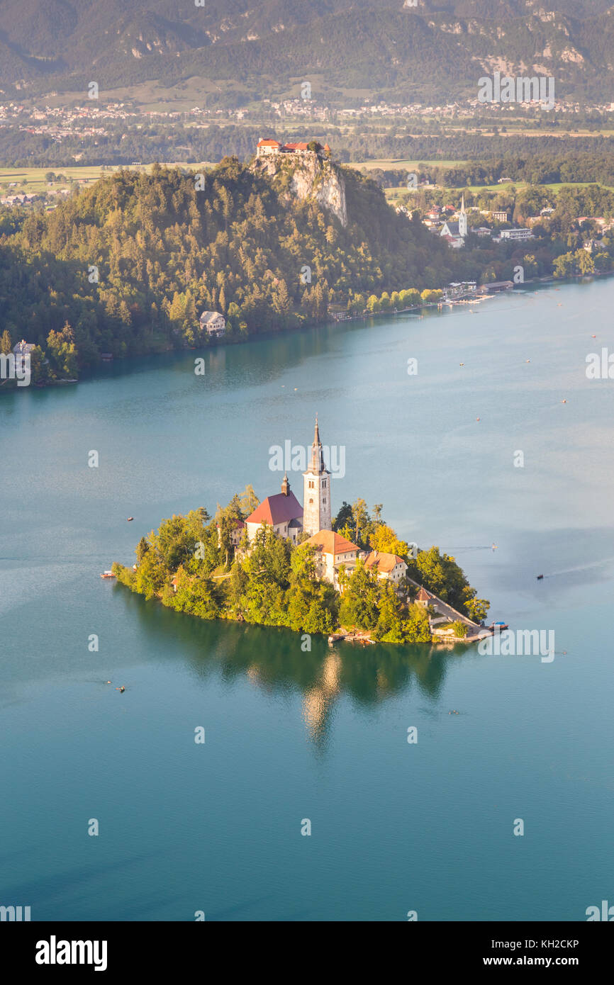 Panoramic view of Lake Bled, Slovenia Stock Photo - Alamy