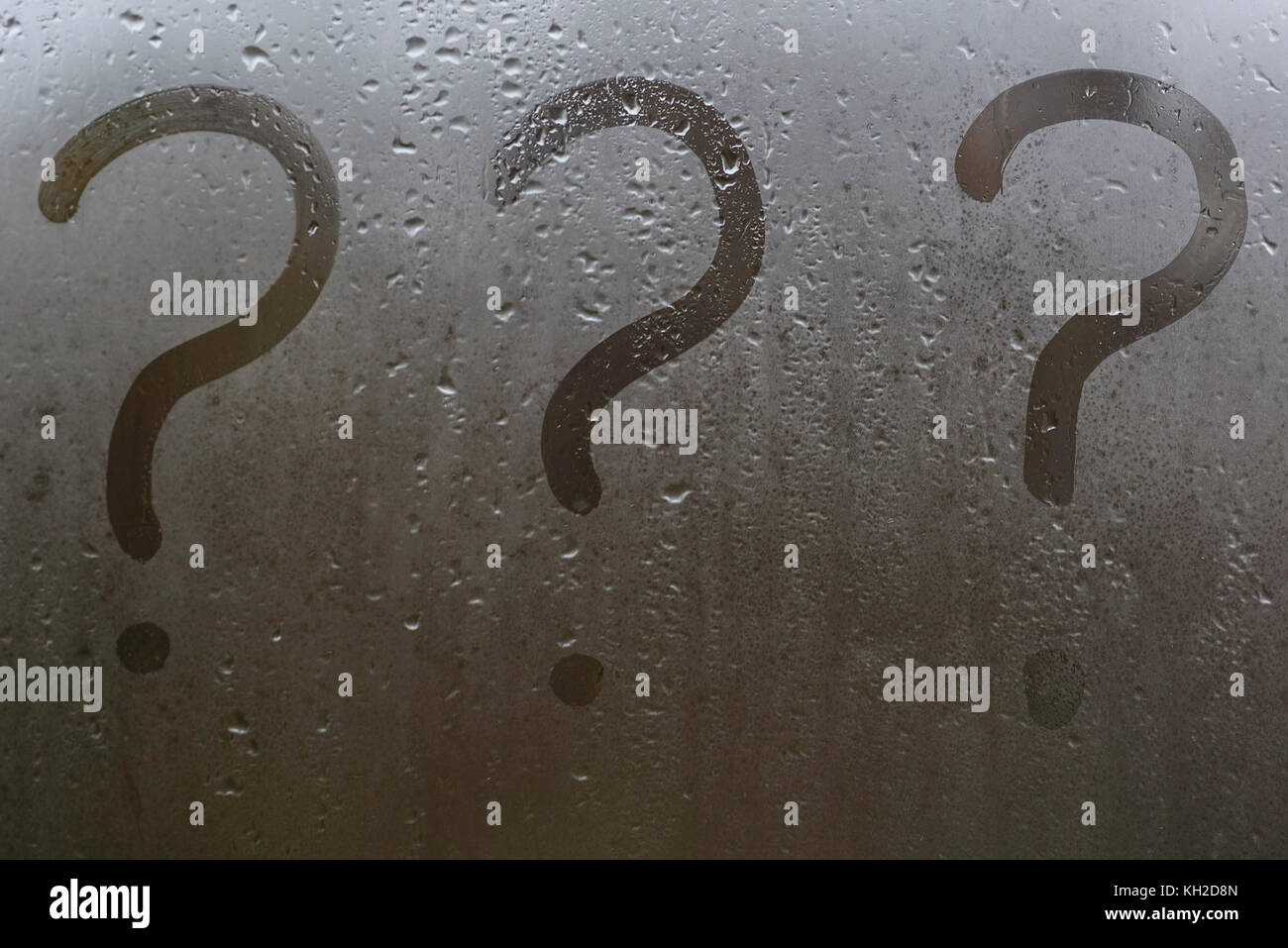 Drops rain marks on glass hi-res stock photography and images - Alamy