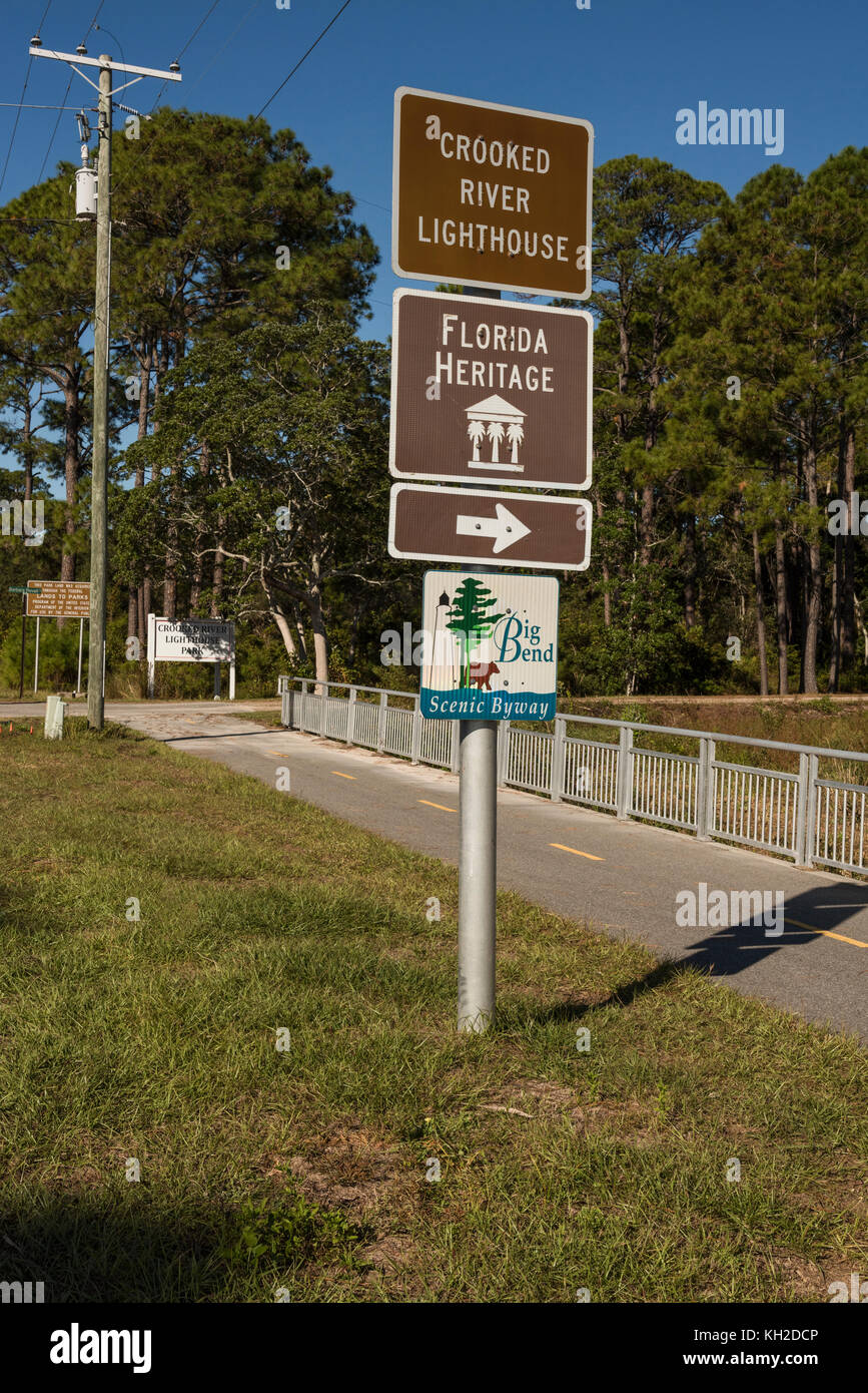 Crooked River Lighthouse in Carrabelle, Florida Stock Photo - Alamy