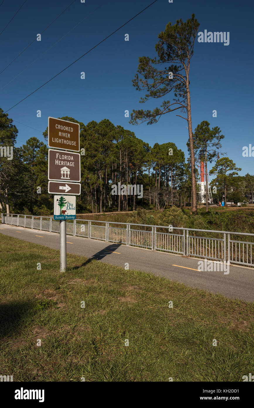 Crooked River Lighthouse in Carrabelle, Florida Stock Photo - Alamy