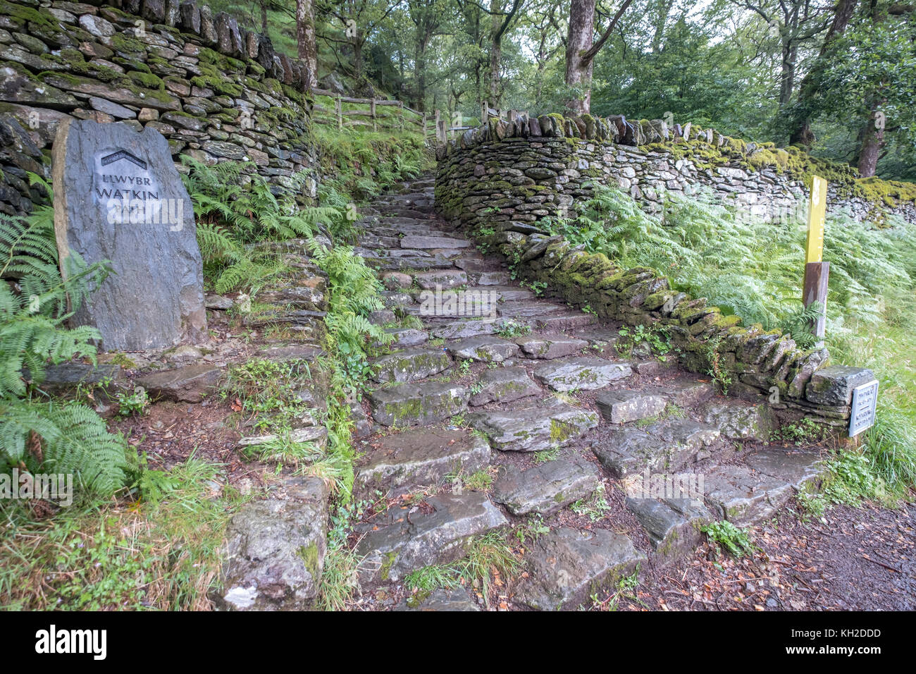Watkins Trail Snowdon Stock Photo - Alamy