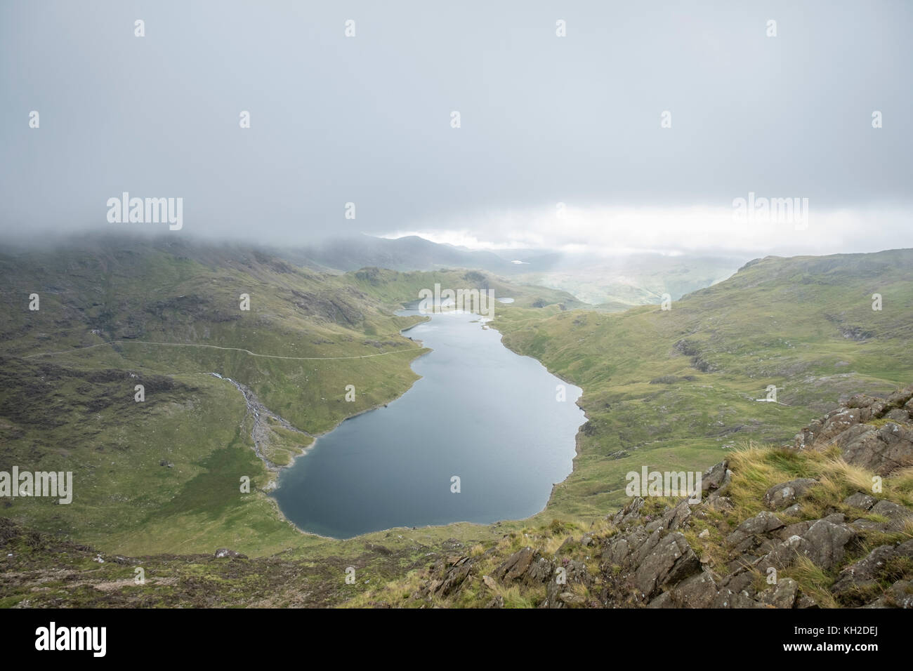 Watkins Trail Snowdon Stock Photo - Alamy
