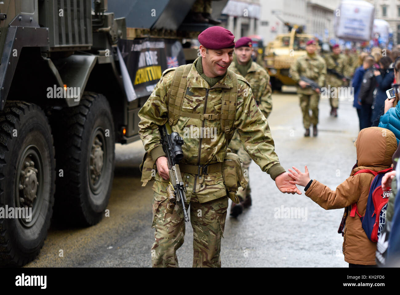 B COMPANY 4TH BATTALION THE PARACHUTE REGIMENT at the Lord Mayor's Show ...